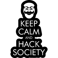 Sticker Mr Robot Logo FSOCIETY I Hack You - ref.d19267 | MPA Déco
