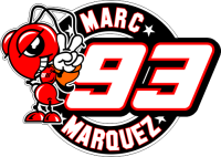 Sticker Marc Márquez 93 (2) - ref.d14685 | MPA Déco