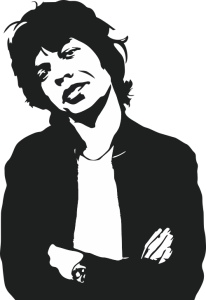 Sticker Rolling Stones Mick Jagger - ref.d21565 | MPA Déco