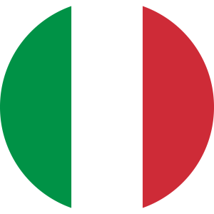 Autocollant Drapeau italien rond - ref.d12738 | MPA Déco