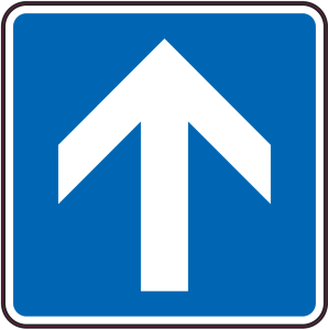 Panneau Indication Circulation sens unique | MPA Déco