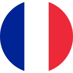 Autocollant Drapeau français rond - ref.d12732 | MPA Déco