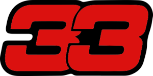 Sticker F1 Max Verstappen Numéro 33 Rouge - ref.d19045 | MPA Déco