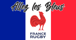 Sticker Rugby Allez les Bleus - ref.d21643 | MPA Déco