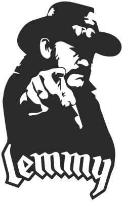 Sticker Lemmy Kilmister Motorhead - ref.d19359 | MPA Déco