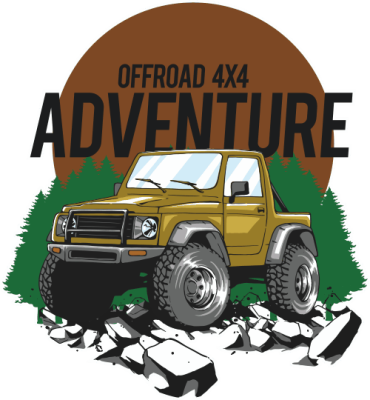 Sticker 4X4 Off Road Adventure - ref.d18779 | MPA Déco