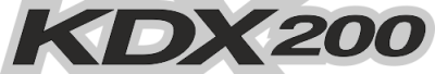Sticker KAWASAKI KDX 200 - ref.d14063 | MPA Déco