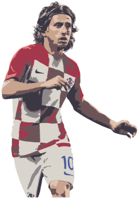 Sticker Joueur de foot Luka Modric 2 - ref.d21186 | MPA Déco