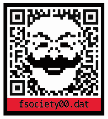 Sticker Mr Robot FSOCIETY QR Code - ref.d19260 | MPA Déco