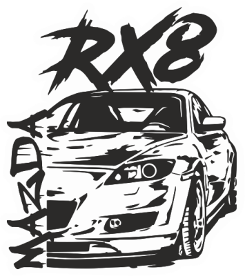 Sticker Mazda RX8 Car - ref.d20701 | MPA Déco