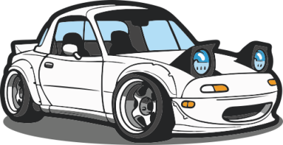 Sticker Mazda MX-5 Cartoon - ref.d20689 | MPA Déco