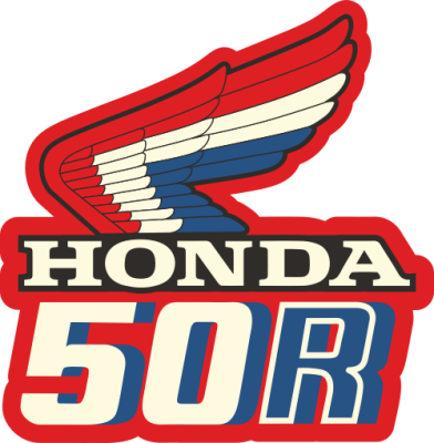 Sticker HONDA 50R VERSO - ref.d13916 | MPA Déco