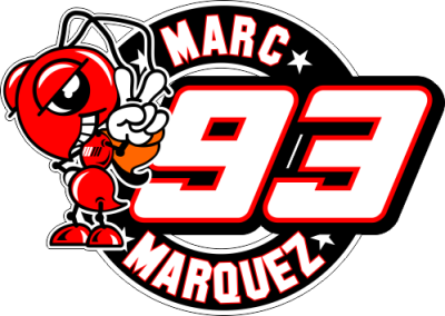 Sticker Marc Márquez 93 (2) - ref.d14685 | MPA Déco