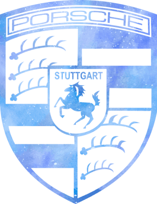 Sticker Porsche Bleu - ref.d19551 | MPA Déco