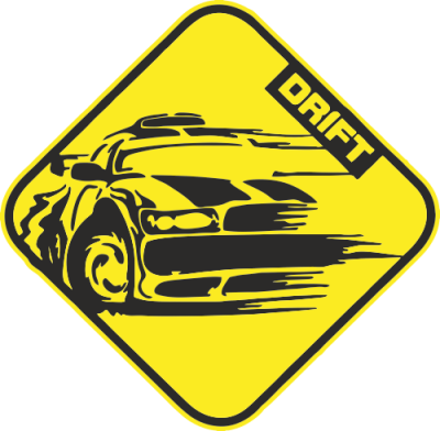 Sticker Avertissement Drift 2 - ref.d19439 | MPA Déco
