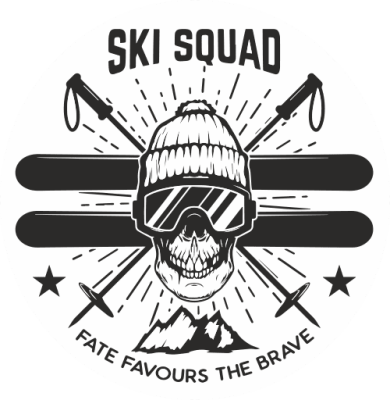 Sticker Déco Ski Squad - ref.d19172 | MPA Déco