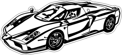 Sticker FERRARI Enzo - ref.d15111 | MPA Déco