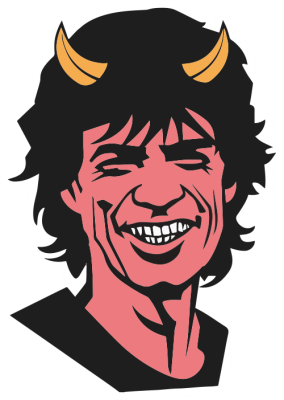 Sticker Rolling Stones Mick Jagger 2 - ref.d21573 | MPA Déco