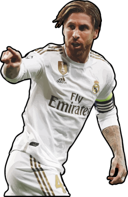 Sticker Joueur de foot Sergio Ramos Real Madrid - ref.d21213 | MPA Déco