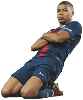 Sticker Football PSG Kylian Mbappé 2 - ref.d20443 | MPA Déco