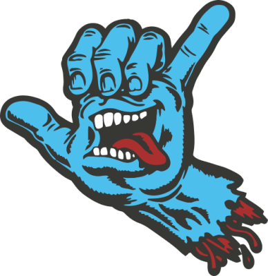 Sticker Santa Cruz Hand - ref.d18929 | MPA Déco