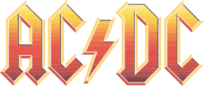 Sticker Logo ACDC Orange - ref.d19474 | MPA Déco