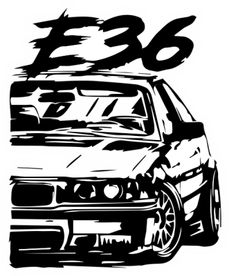 Sticker BMW E36 Car - ref.d18849 | MPA Déco