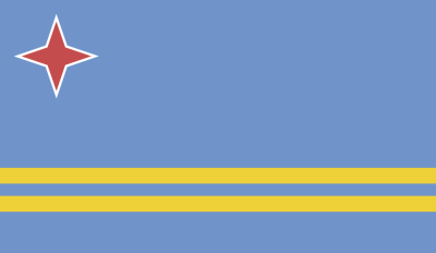 Autocollant Drapeau Aruba - ref.d9951 | MPA Déco