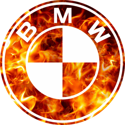 Sticker BMW Flamme - ref.d19525 | MPA Déco