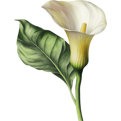 Sticker Fleur Calla Aquarelle | MPA Déco