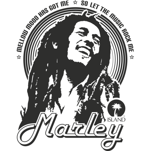 Sticker Bob Marley Mellow Mood | MPA Déco