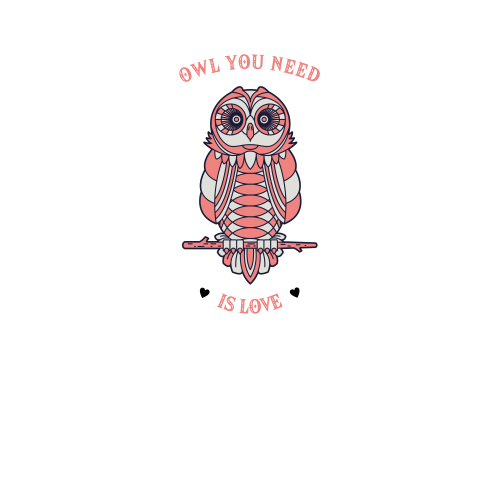 T-shirt homme personnalisé - Citation - "Owl you need is love"