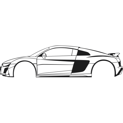Sticker Silhouette Véhicule Audi R8 | MPA Déco