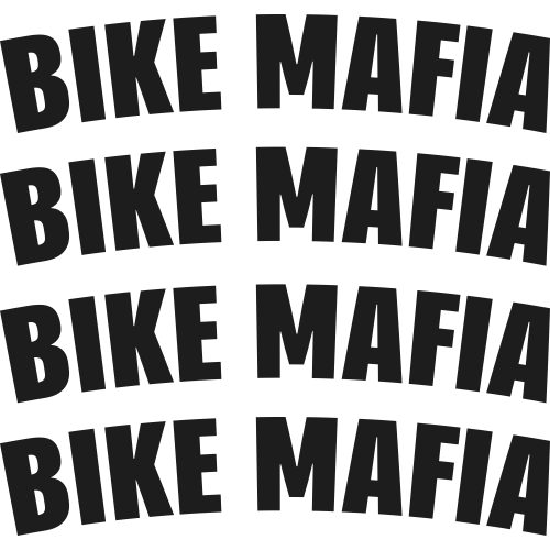 Sticker de Jante Vélo Bike Life BIKE MAFIA (20mm) | MPA Déco