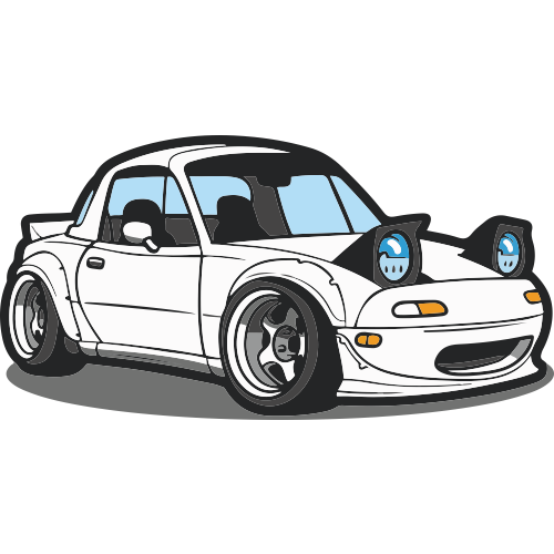 Sticker Mazda MX-5 Cartoon | MPA Déco