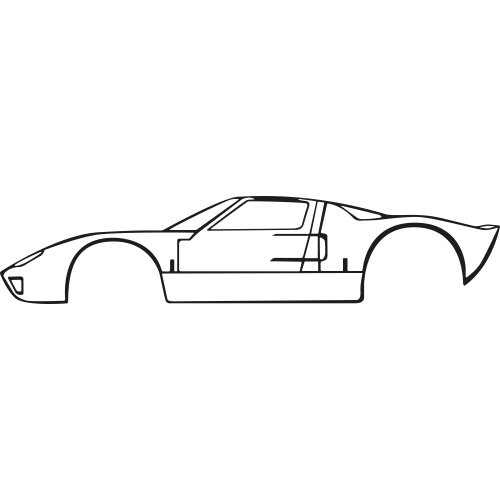 Sticker Silhouette Véhicule Ford GT40 | MPA Déco