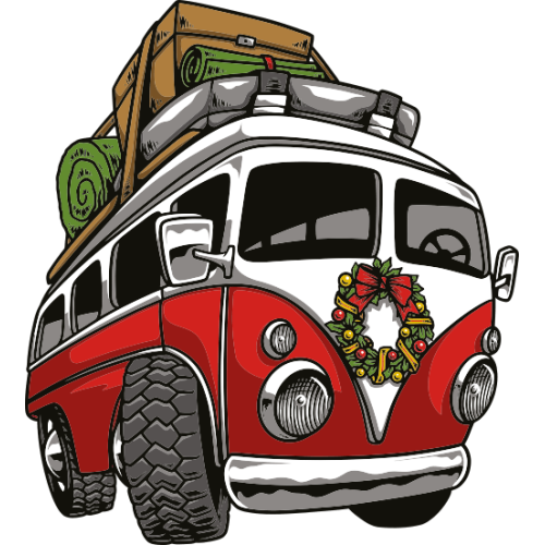 Sticker Cartoon Combi Volkswagen | MPA Déco