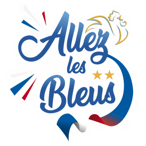 Sticker Football Equipe de France Allez les Bleus | MPA Déco