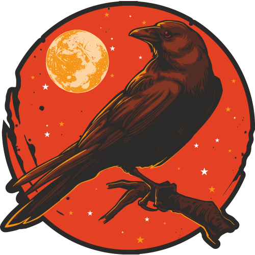Sticker Halloween Corbeau | MPA Déco