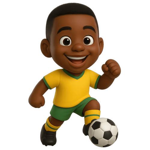 Sticker Pelé Chibi | MPA Déco