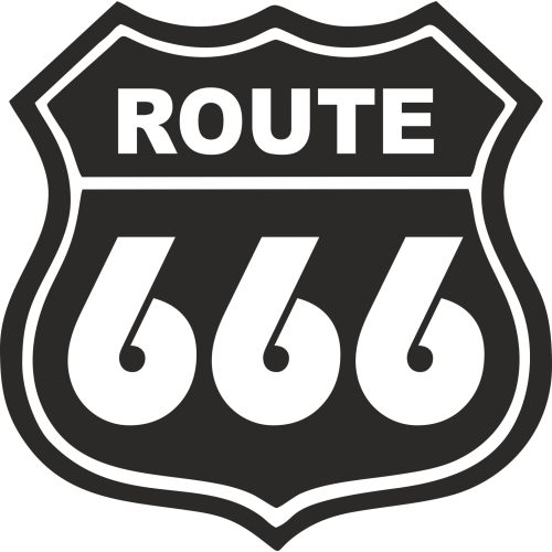 Sticker Route 666 | MPA Déco