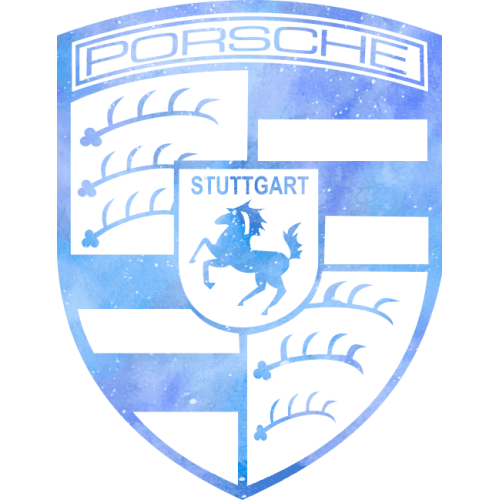 Sticker Porsche Bleu | MPA Déco
