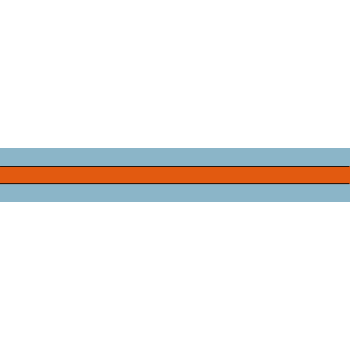 Bande décorative adhésive gulf deux lignes (10 cm) | MPA Déco