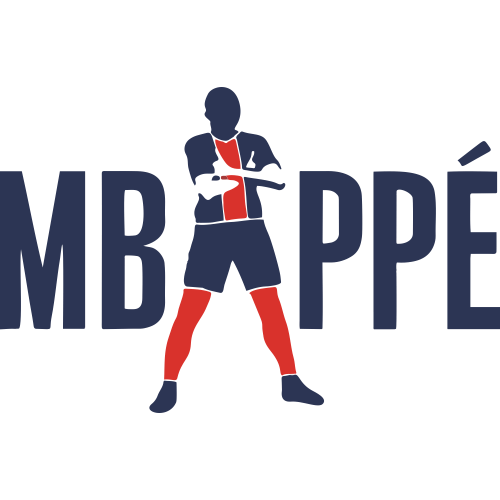 Sticker Joueur de foot Kylian Mbappe Logo 3 | MPA Déco