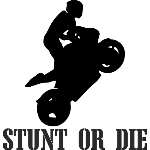 Sticker Moto Stunt or Die | MPA Déco