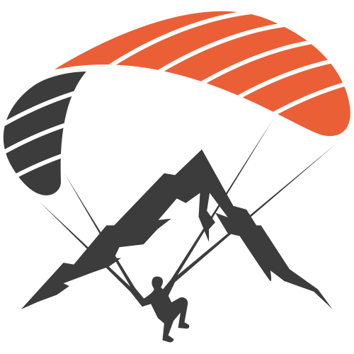 Sticker Parachute Parapente Montagne | MPA Déco