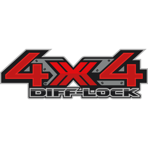 Sticker 4X4 Off Road Difflock 2 | MPA Déco