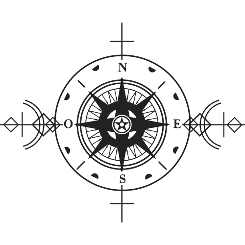 Sticker Boussole Viking | MPA Déco