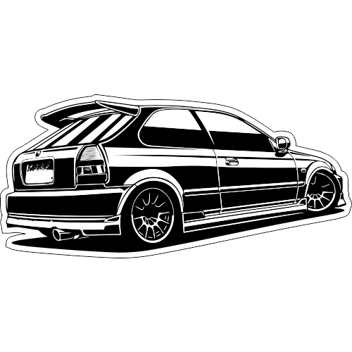 Sticker HONDA Civic 6 | MPA Déco