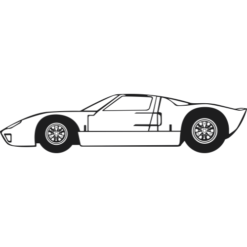 Sticker FORD GT40 Silhouette Véhicule | MPA Déco